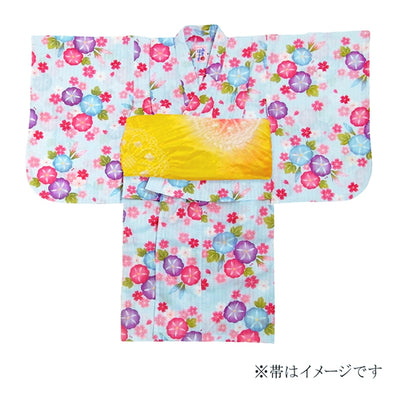 Asagao / Sakura pattern yukata (for girls) | MIKI HOUSE OFFICIAL SITE